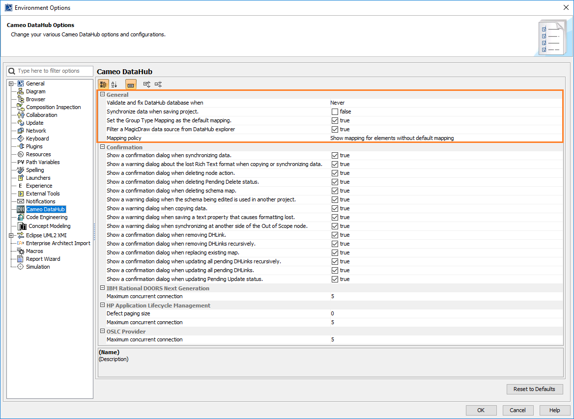 General - Cameo DataHub 19.0 LTR - No Magic Documentation